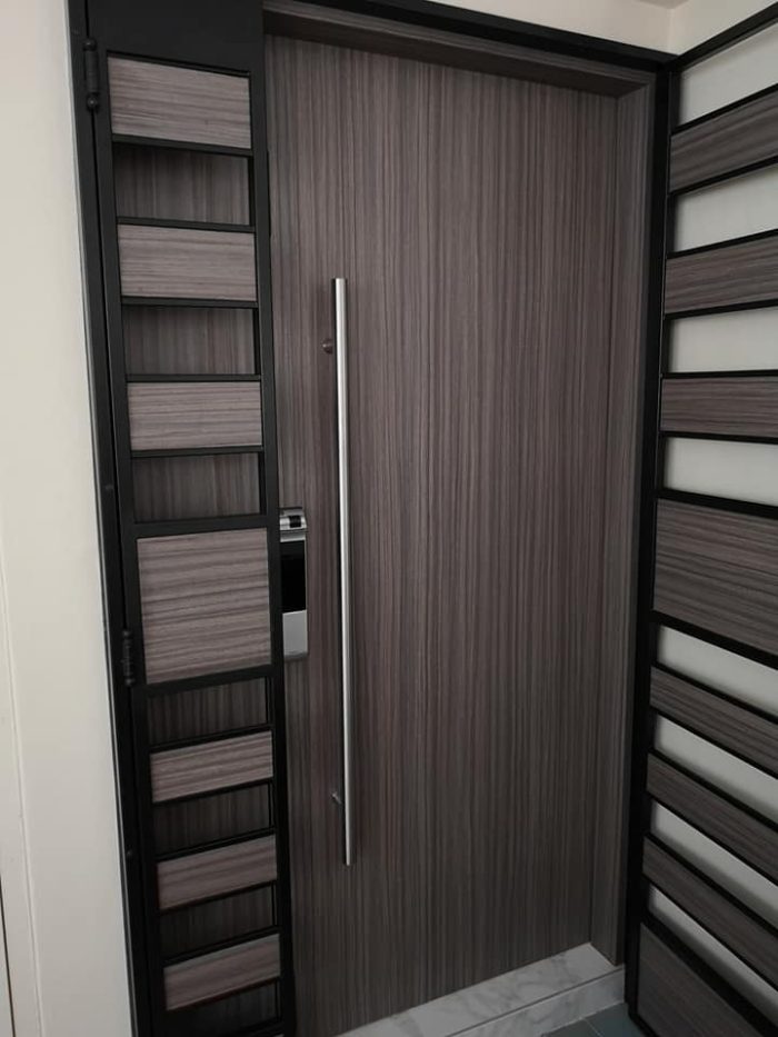 HDB door - HDB Main Door Fire Rated / Non Fire - D9 - Direct Door Factory